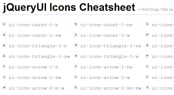 Printable Jquery Cheat Sheet Collection